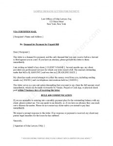 Where to Find a Sample Demand Letter for Payment - Demand Letters